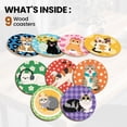 1 Set Composite Board Cup Mats Set Printed Coasters Cat Shape 100x5mm ...