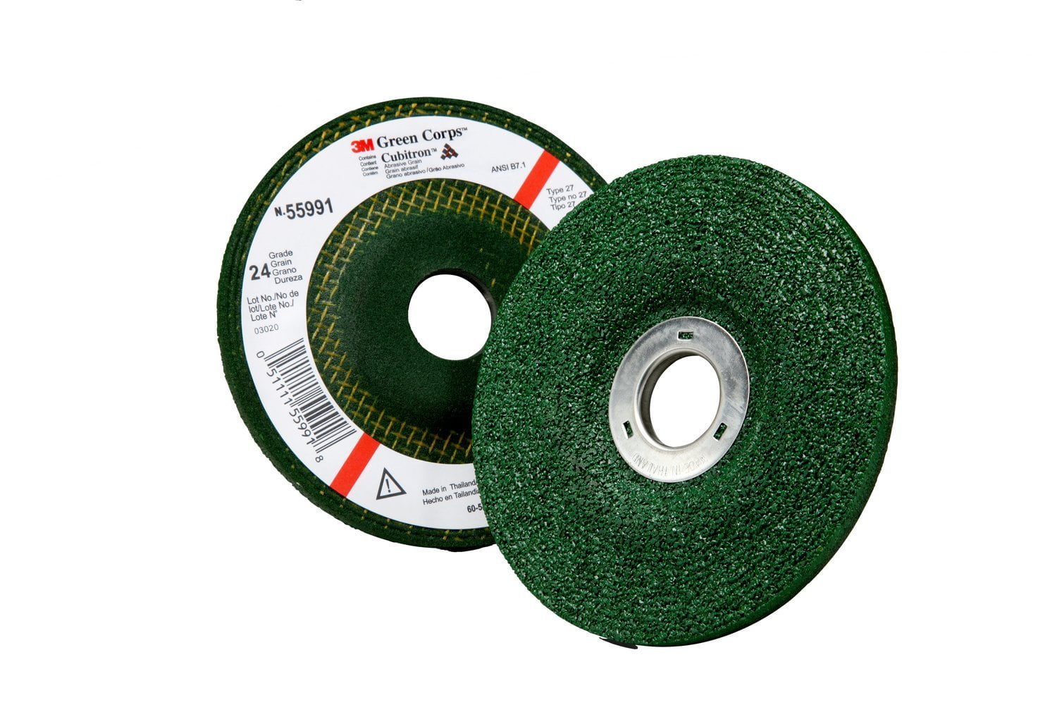 3M Green Corps 55991 Depressed Center Grinding Wheel, 10-Pack - Walmart.com