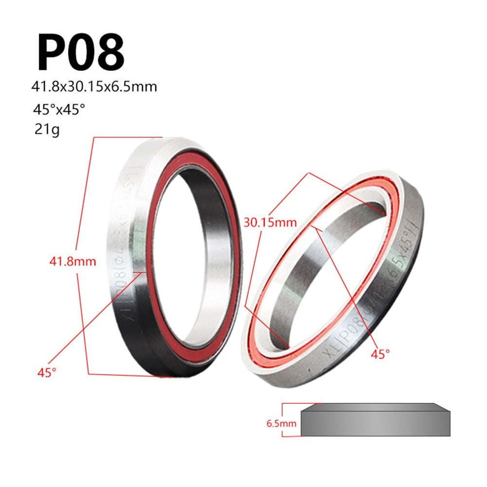 Bike Headset Bearings 1.5 1 1/8inch 45/36 Angle Bicycle Part 38/39/41 ...