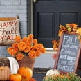 4 Bundles Artificial Fall Fake Mums Faux Silk Small Chrysanthemum Ball ...