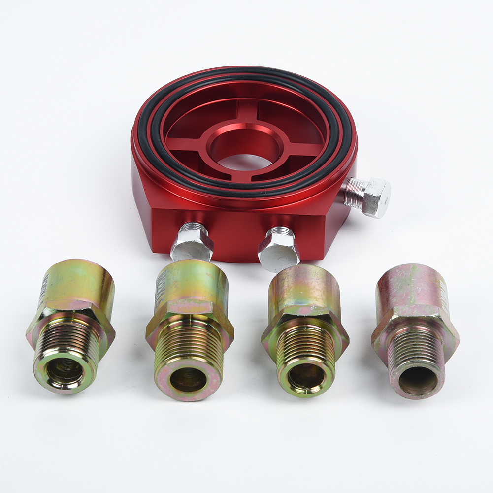 Oil Pressure Gauge Filter Sandwich Adapter Plate 1 8 Npt Temperature