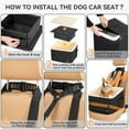 PETSFIT Dog Car Seats for Small Dogs, Patented Safety Buckles ...