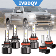 9005+H11+H11 6000K Super White Combo LED Headlight Kits High Low Fog ...