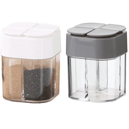 Multifunctional seasoning jar kitchen oil salt portable 4-in-1 kitchen ...