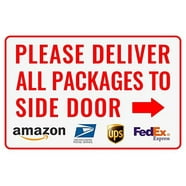 Do Not Leave Packages Here Delivery Sign for Outdoor 12" * 8" (027 ...