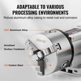 SKYSHALO Indexing Dividing Head K11-100mm 3-Jaw Chuck Tailstock for CNC ...