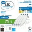 Elite REL437-CCT Series LED Retrofit Baffle Trim, Color SeleCCTor 2700K ...