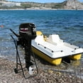 Outboard Motor Trolley Carrier Cart, Foldable Trolley Engine Stand Boat ...