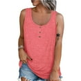 Ovticza Cute Plus Size Tops for Women Button Down Flowy Tunic Tank Tops ...