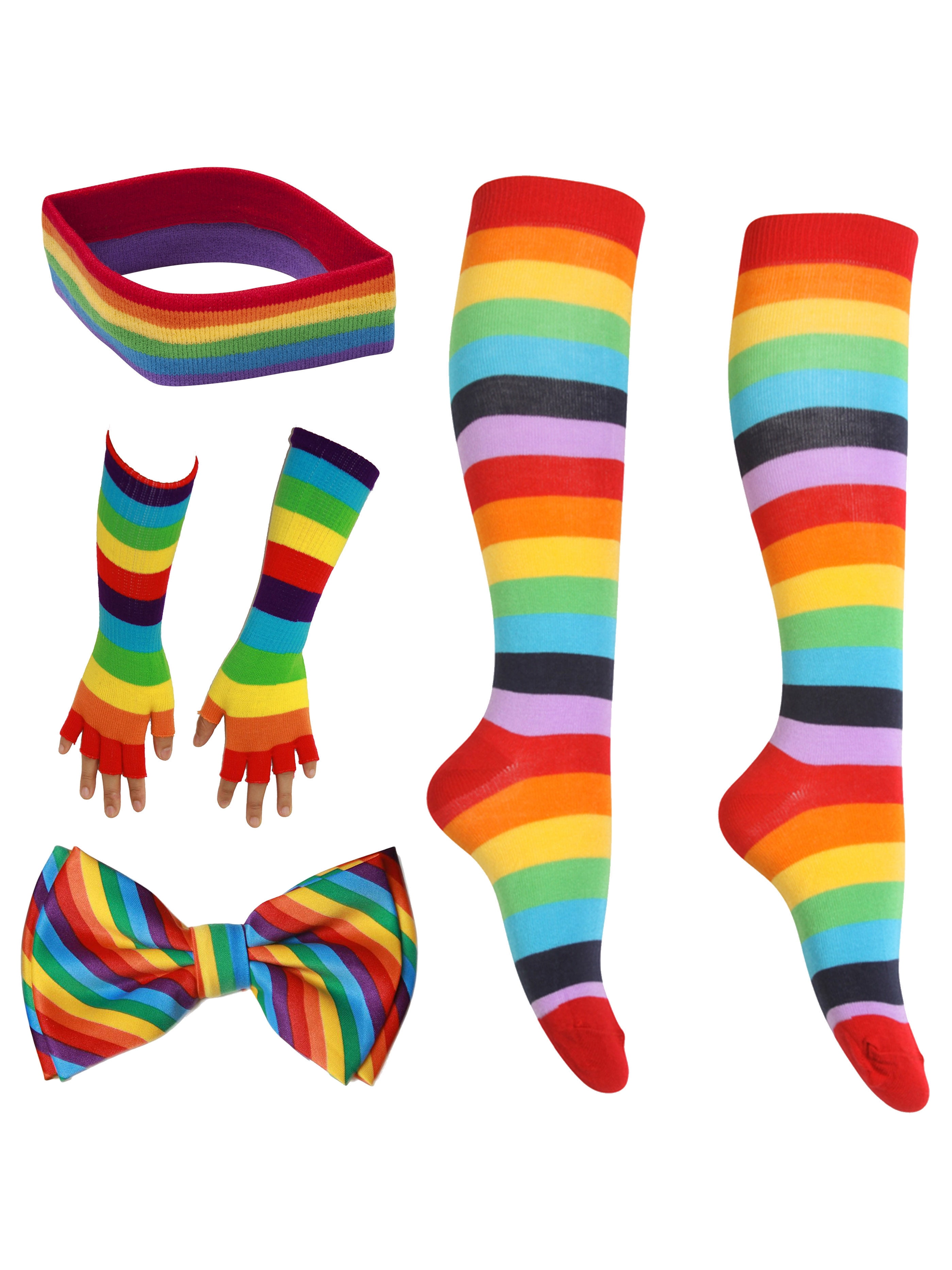 Gravity Threads LGBTQ Pride Rainbow Fingerless Gloves Pride Kits - HB ...