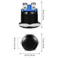 BESTYASH Push Button Switch with Metal Shell for Universal 12V Car ...