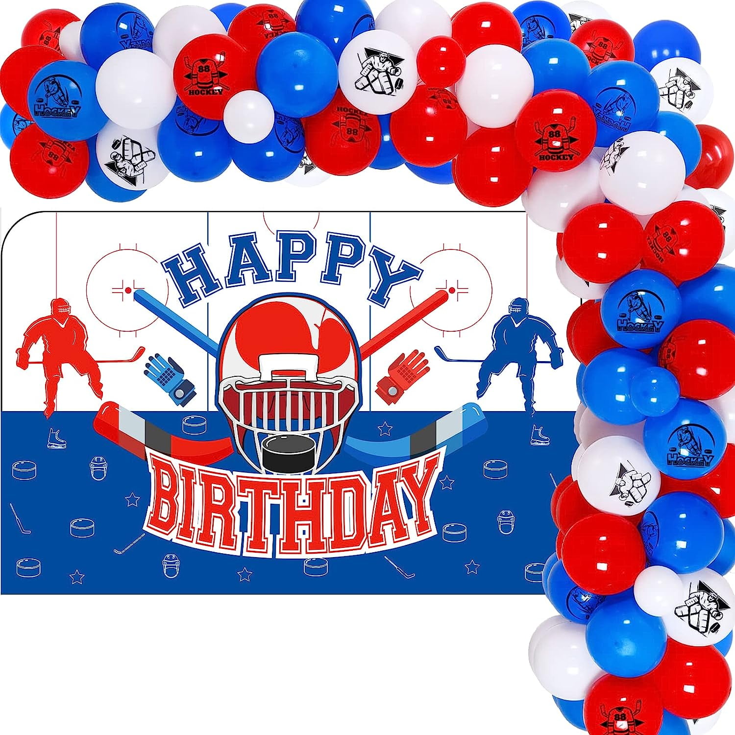 Hockey Party Supplies, Ice Hockey Sports Themed Birthday Party Set ...