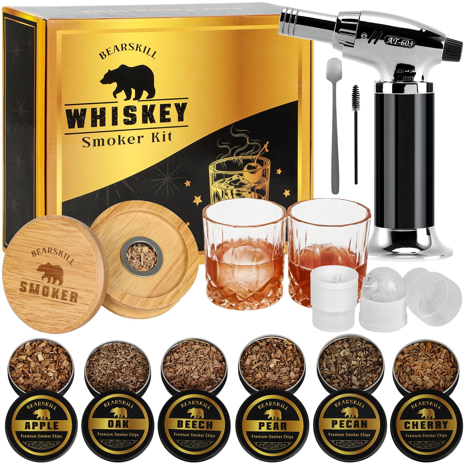 Click here for Bearskill Whiskey Smoker Kit With Torch - 6 Natura... prices