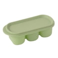 3 Cavity Silicone Ice Cubes Tray with Lid - Stackable Ice Mold for ...