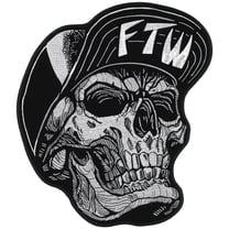 Hot Leathers PPQ1149 Snapback Skull 10'' Patch 7.5X10 - Walmart.com