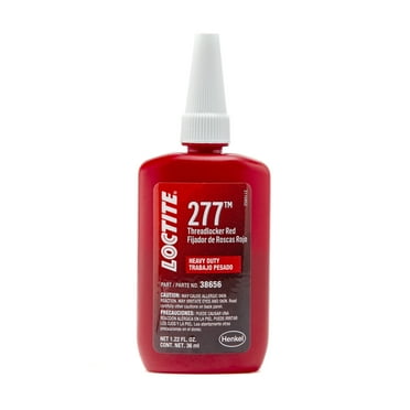 Loctite 271 Red Heavy Duty Threadlocker Liquid, 36-Milliliter Bottle ...