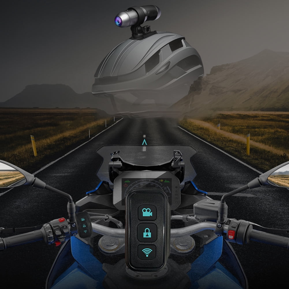 2K Dual Lens Helmet Camera IP66 Waterproof Motorcycle Action Camera ...