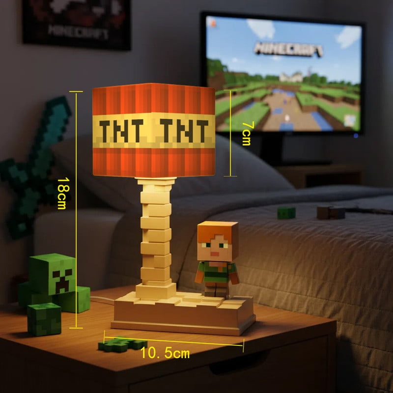 Click here for Hot Sales Minecraft Tnt Night Light With Type-C Ch... prices