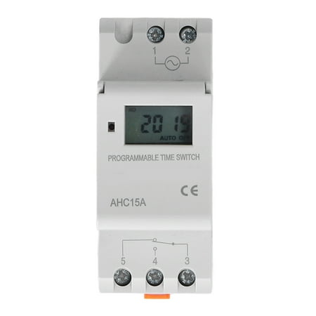 Din Rail Timer,Rail Timer Digital LCD Din Rail Timer Switch Din Rail ...