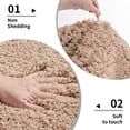 Beige Bathroom Rug 20x32 - Non-slip Plush Thick Bath Mat Highly ...
