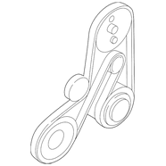 Volvo Penta Stern Drive New OEM Serpentine Belt 21132385 V8 8.1L ...