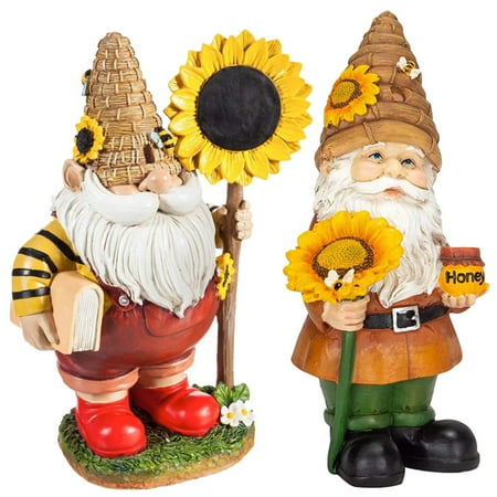 Resin Ornament Sunflower Figure Statue Sculpture Art Craft for ...