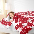 Castle Fairy Cartoon Santa Claus Deer 3 Pieces Queen Comforter Set for Kids Child,Xmas Festival ...
