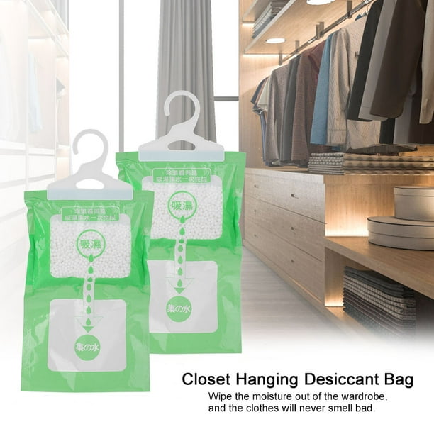 Closet Hanging Desiccant Bag Wardrobe Moisture Absorbers Humidity ...