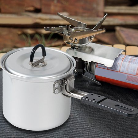 Camping Pot Coffee Pot with Foldable Handle Cookware Single Pot ...