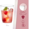 PLASTICPRO Clear Disposable Plastic Tumblers, 10 Oz Shatterproof Party ...