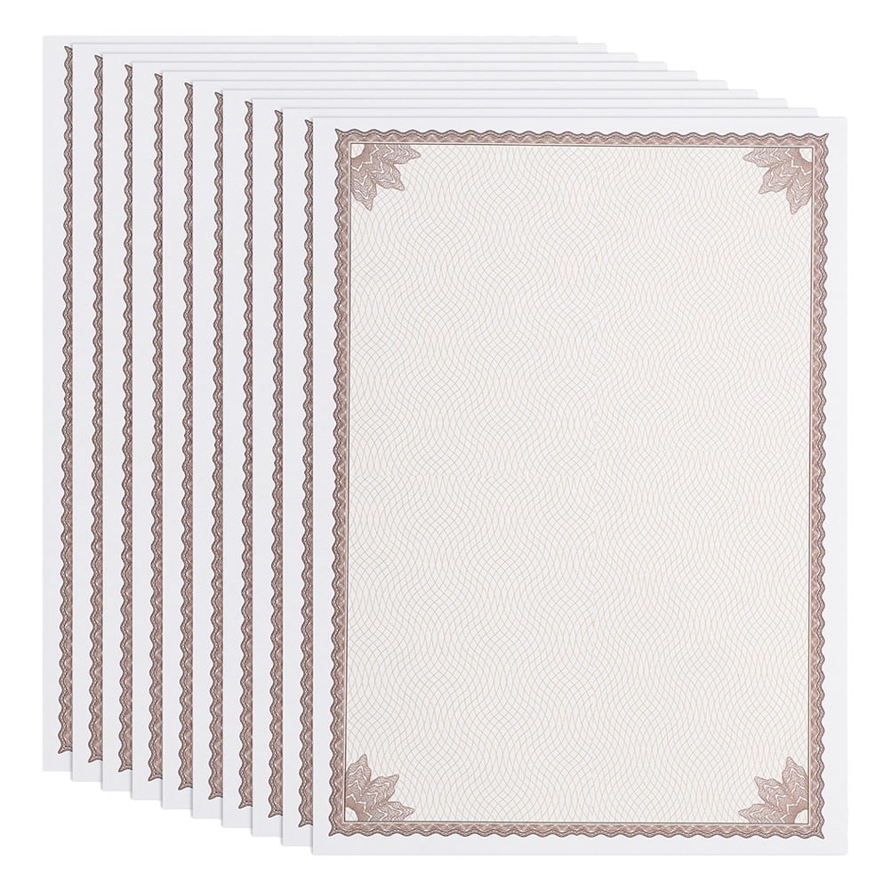 15 hojas de papel de certificado de reconocimiento en blanco A4, papel ...