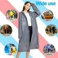 Raincoat Waterproof Rain Coat Poncho Long Rain Jackets Lightweight with ...