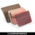 mDesign Plastic Divided Bag Handbag Organizer for Good Closet ...