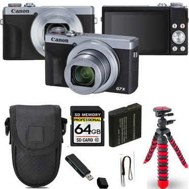 Canon PowerShot G7 X Mark III Digital Camera (Silver#3638C001) with Premium Accessory Bundle ...