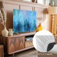 Blue Green TV Cover for 24 Inch Screen, Stretch Fabric Dustproof TV ...