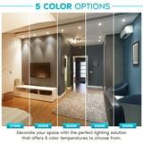 Luxrite 2 inch Gimbal LED Recessed Light with J-Box 5W 5 Color ...