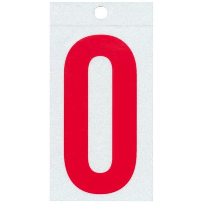 Midwest Fastener MF395069 3 in. - O Straight Red Reflective Letters ...