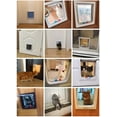 ZOUYUE 4 Way Lock Cat Door for Exterior Doors,Pet Door Flap for Window ...
