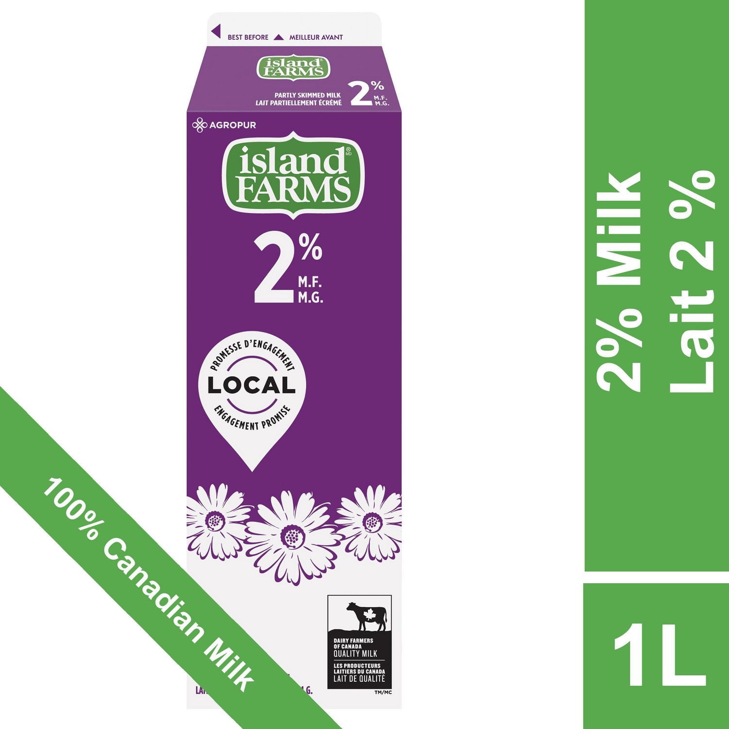 Island Farms 2% Milk, 1 L - Walmart.ca