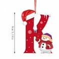 2d Acrylic Christmas Tree Letter Pendant, 8cm Ornament, Holiday ...