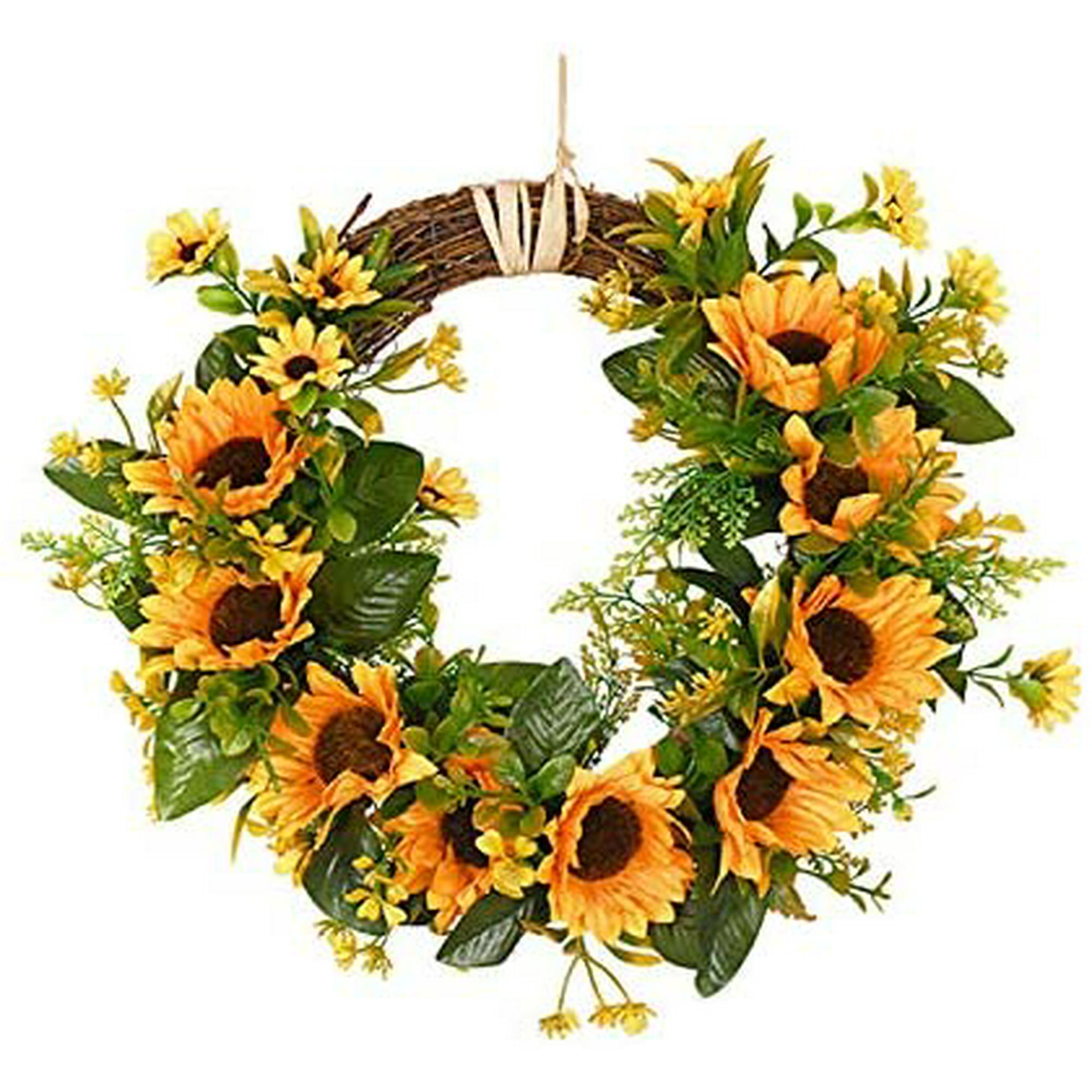 Click here for Unbranded Hugfegwe 14in Sunflower Wreath  Spring S... prices