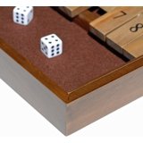 WE Games 9 Number Flip Tiles Dice Board Game - Dark Stained Wood - 11 ...