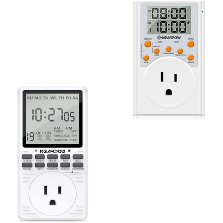 Outlet Timer, Multifunctional Programmable Timer with Countdown and ...