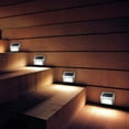 Keylever Solar Deck Lights Outdoor Waterproof, Solar Powered Step ...