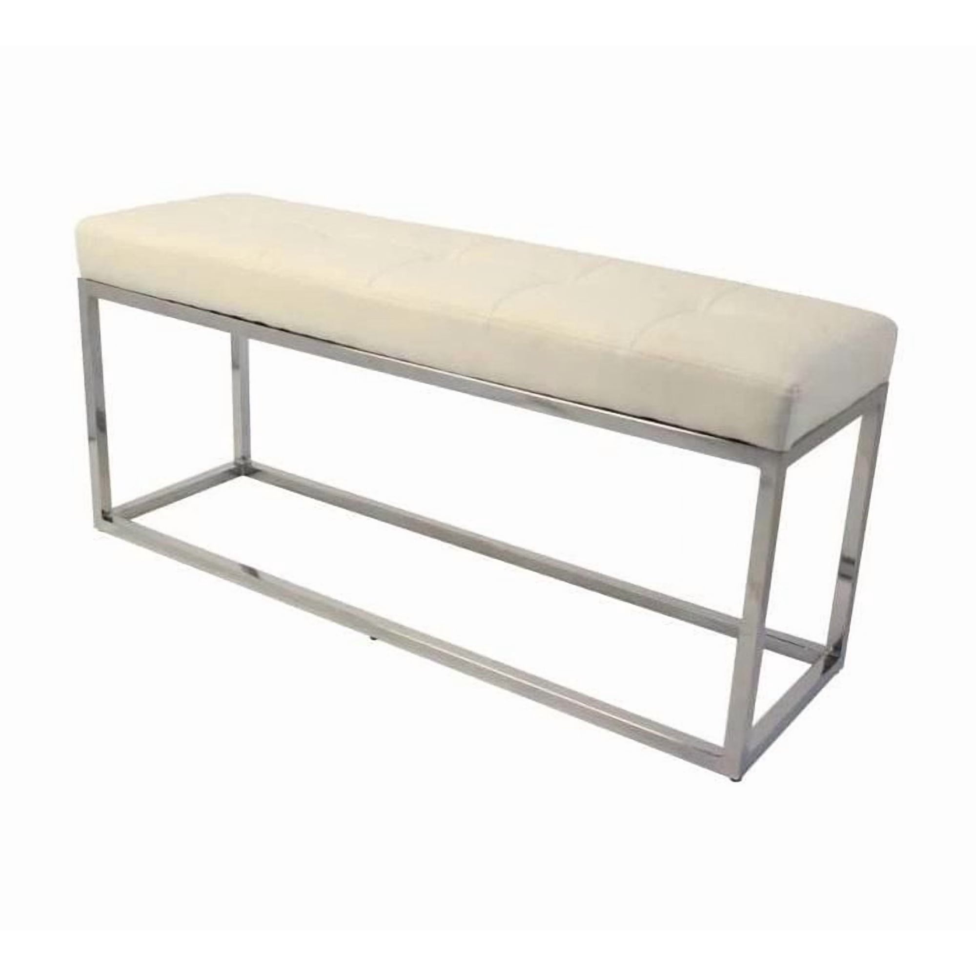 Click here for Take Me Home Furniture White Velvet Upholstered Be... prices