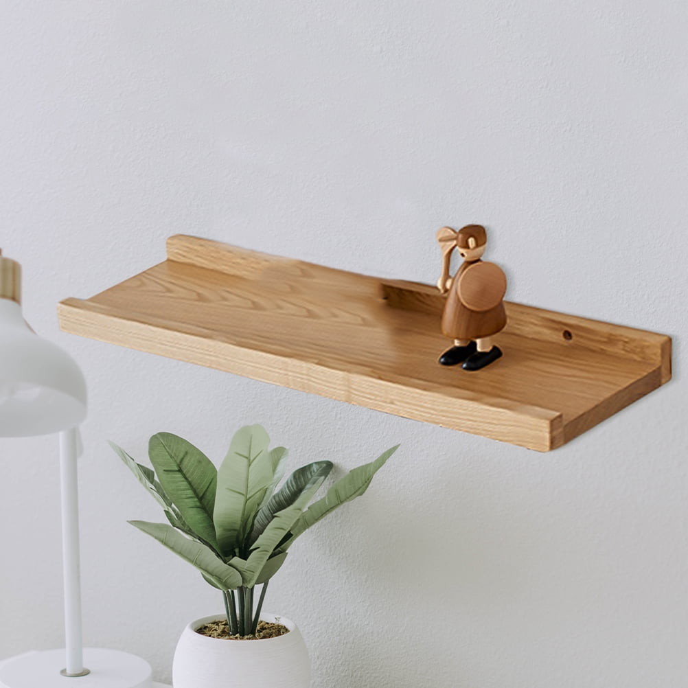 Click here for Sopotutu Floating Design Wall Shelf Khaki Wood She... prices