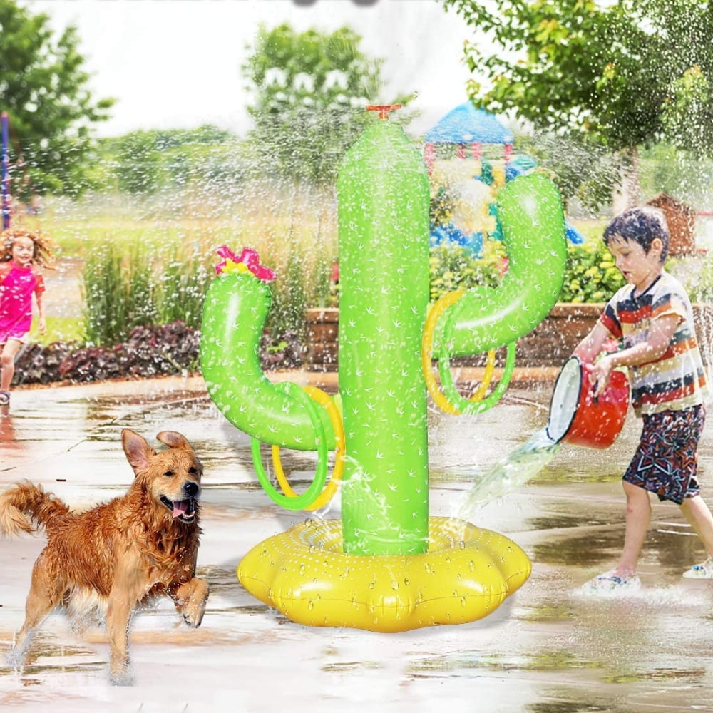 PADuo Inflatable Cactus Sprinkler for Kids - Fun Summer Water Toy for ...
