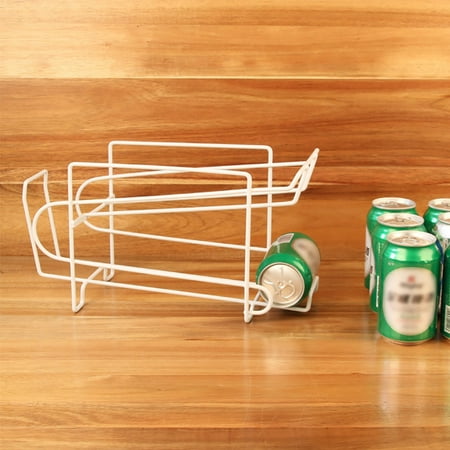 Cans Storage Racks Cans Rolling Holder Double Layer Cans Storage Racks ...