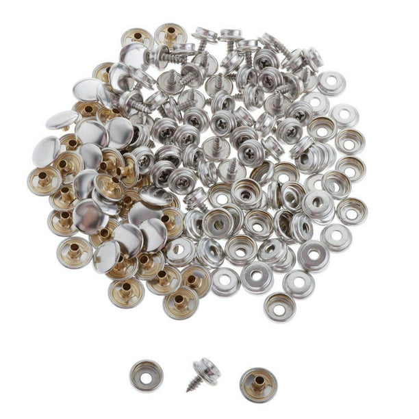 pitrice 50 Sets Fastener Screw Snaps Stub for Marine Boat Canvas Tarp ...