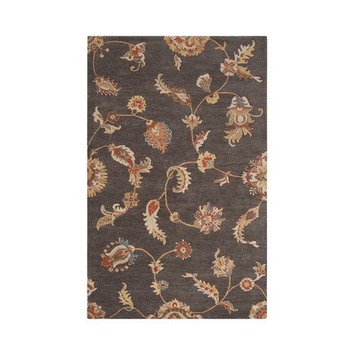 2'6" x 8' Runner Rug Khaki Green/Dried Oregano Color Hand Tufted in ...